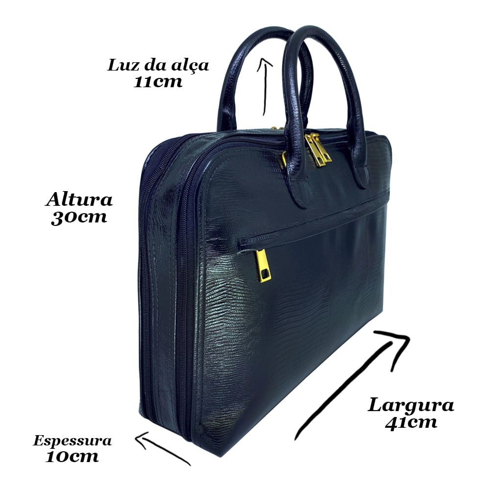 Pasta de Couro Feminina Executiva Maleta Notebook - NOTORE